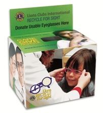 Eyeglass collection boxes - New Zealand Lions